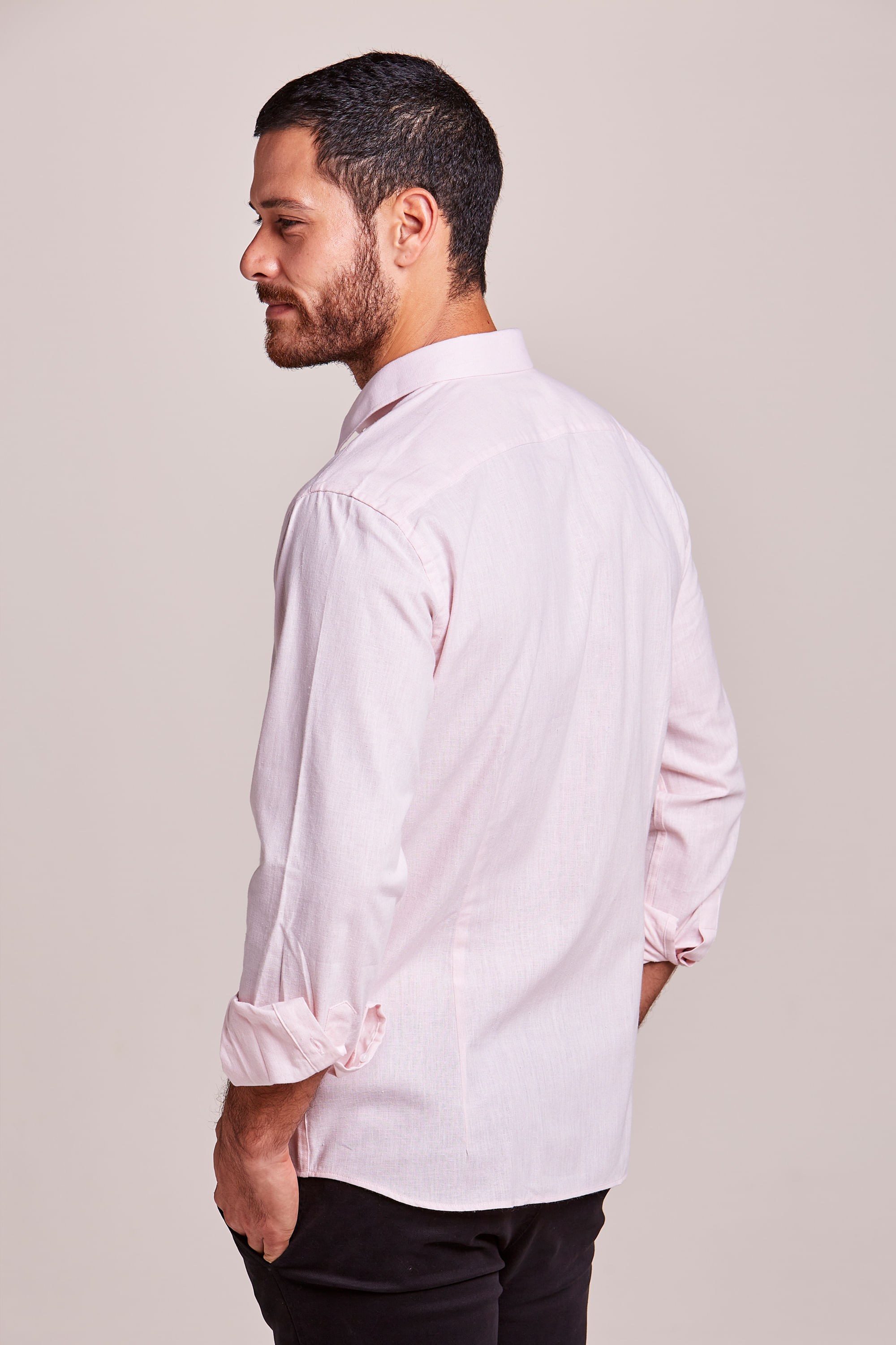 CAMISA MANGA LONGA CASUAL SLIM BORDADO | Buckman - Buckman Menswear